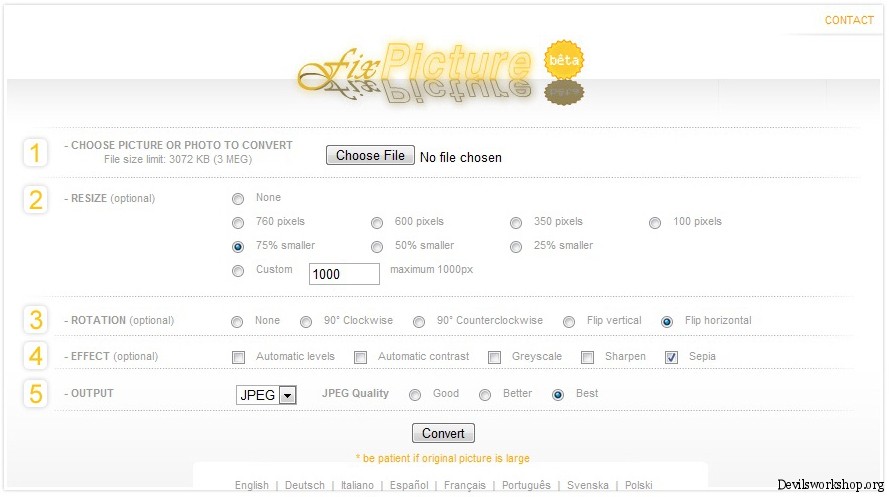 Edit Images Online Using Fixpicture
