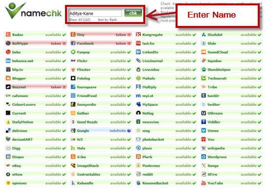 Check Availability Of A Name Across All Social Media