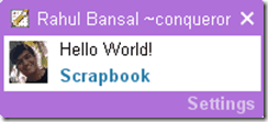 Orkut Scrap Alert Feature by Orkut only!
