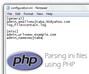 Parsing INI Files Using PHP